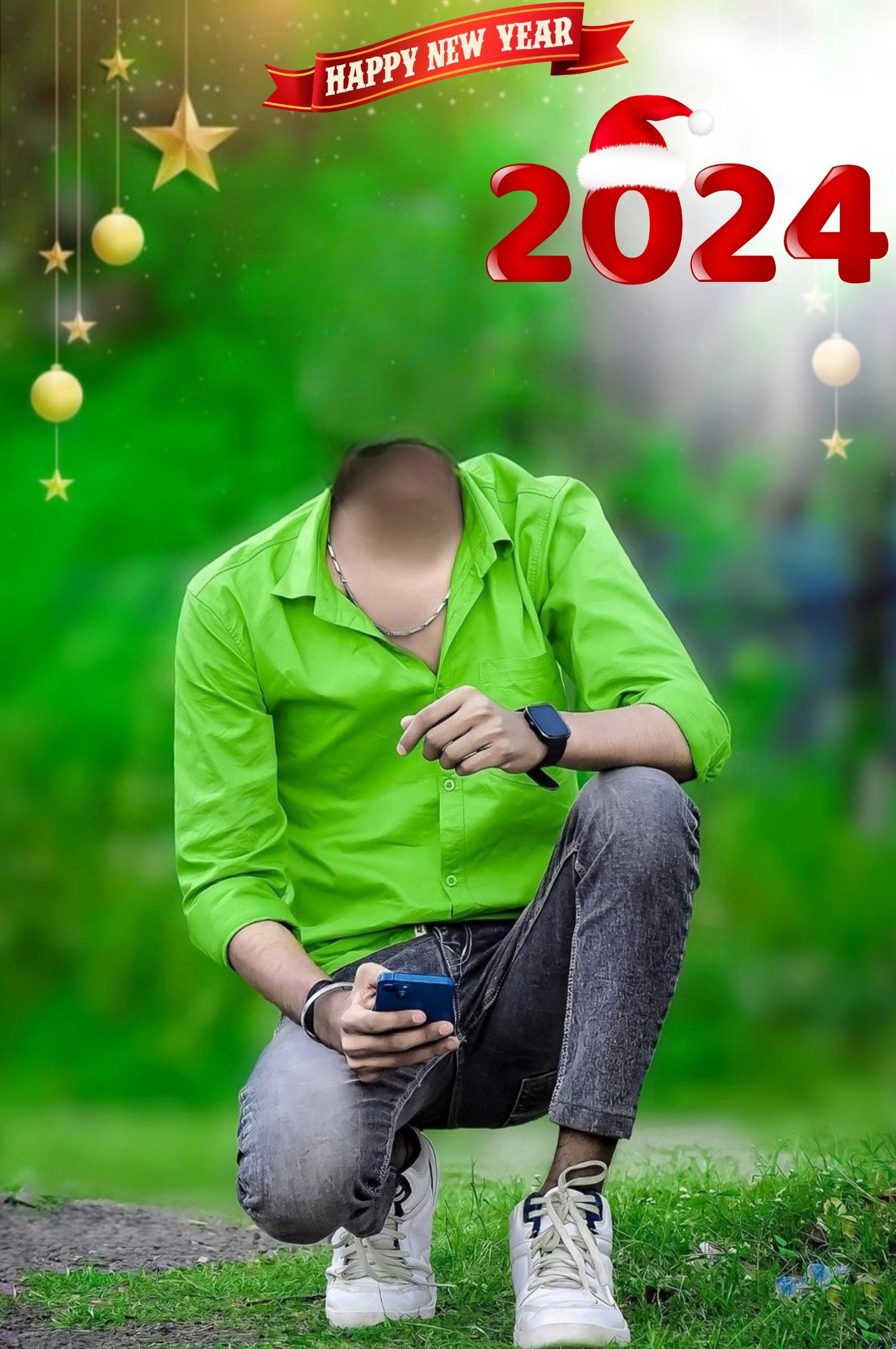 🔥 Body Without Head Happy New Year 2024 Background (2) | CBEditz