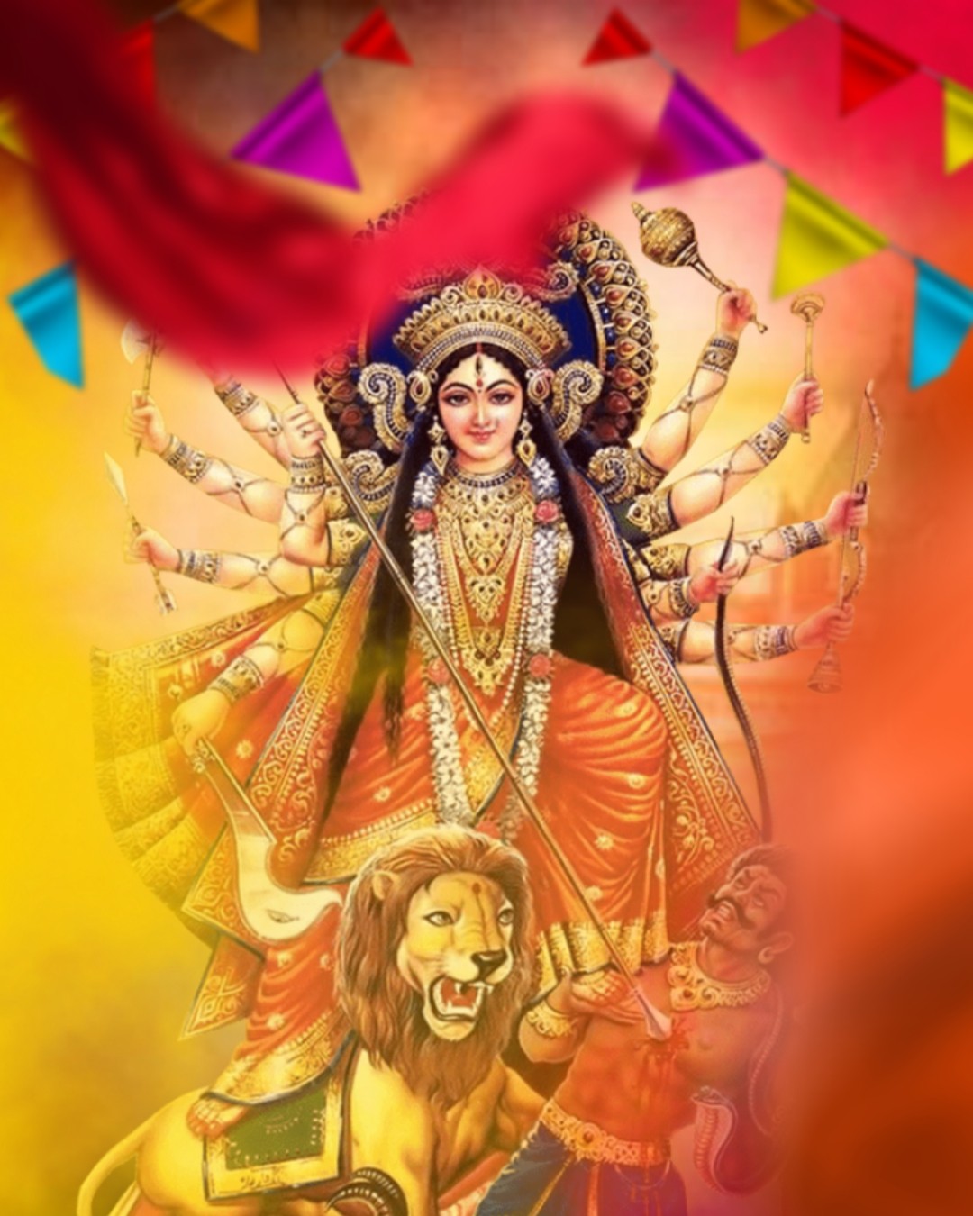 🔥 CB Maa Durga devi Navratri Background Full HD Download | CBEditz