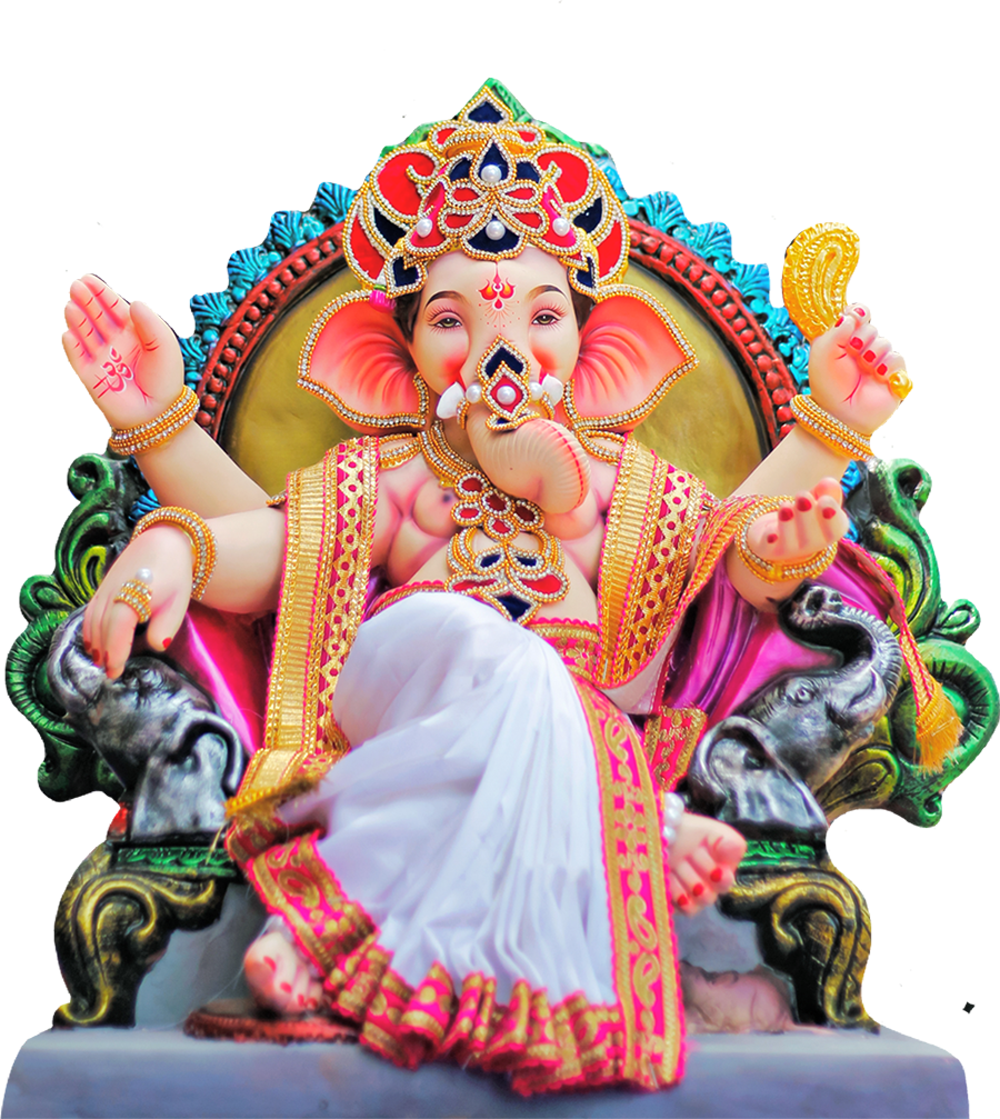 🔥 Ganpati Bappa Sitting Transparent Background PNG Images | CBEditz