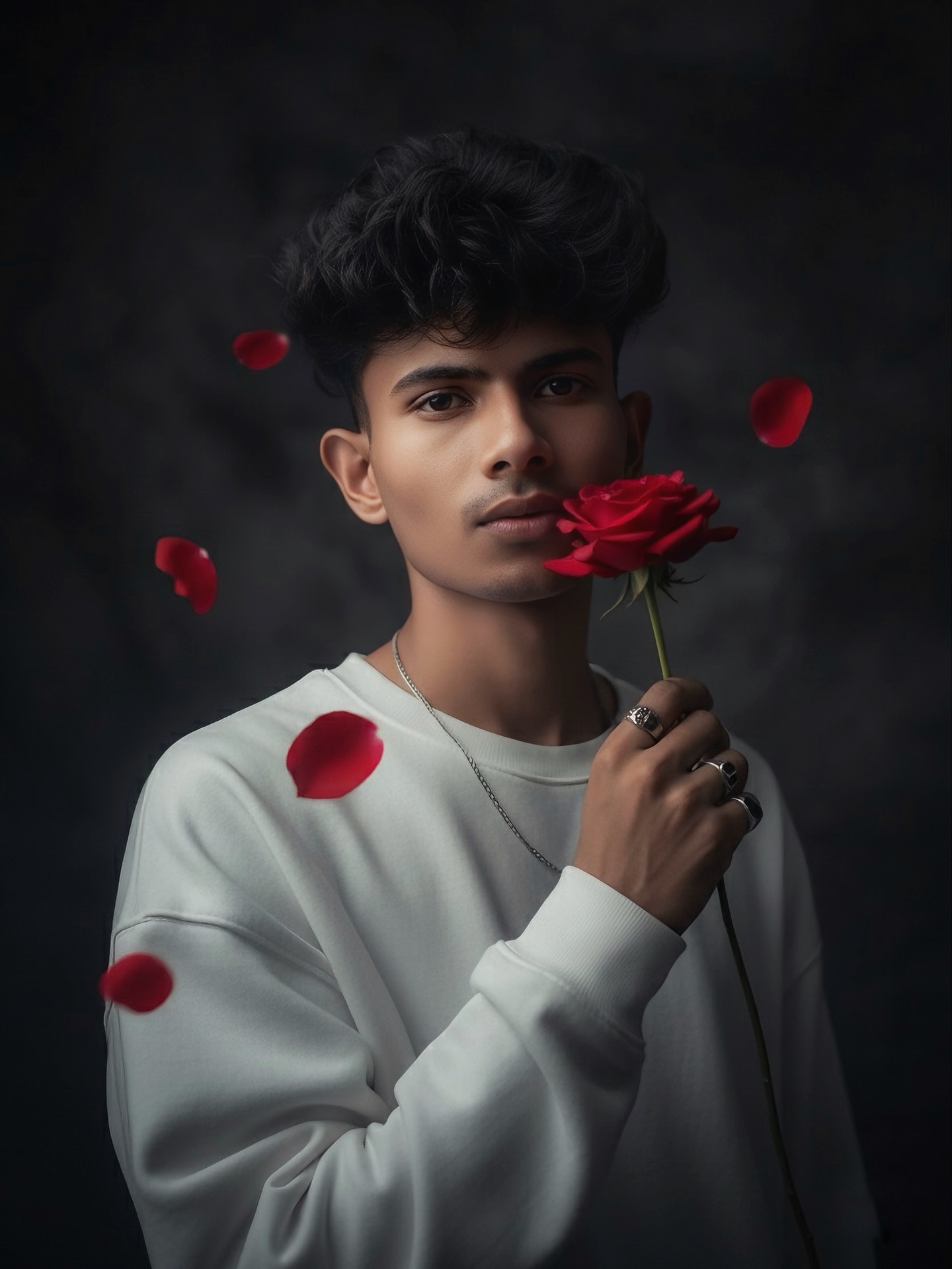 🔥 Gemini Boys Red Rose Ai Photo Editing Prompt | CBEditz