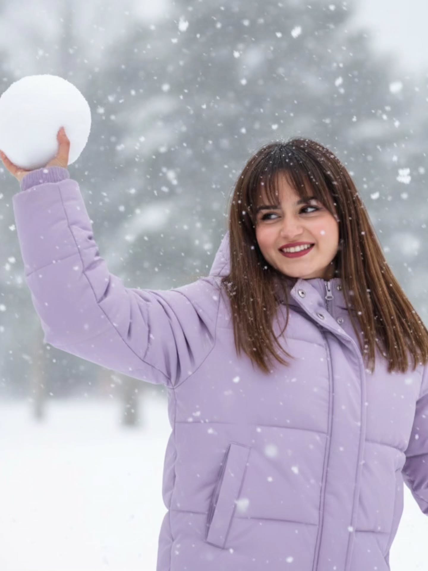🔥 Gemini Winter Girl With Snow Ball Ai Photo Editing Prompts | CBEditz