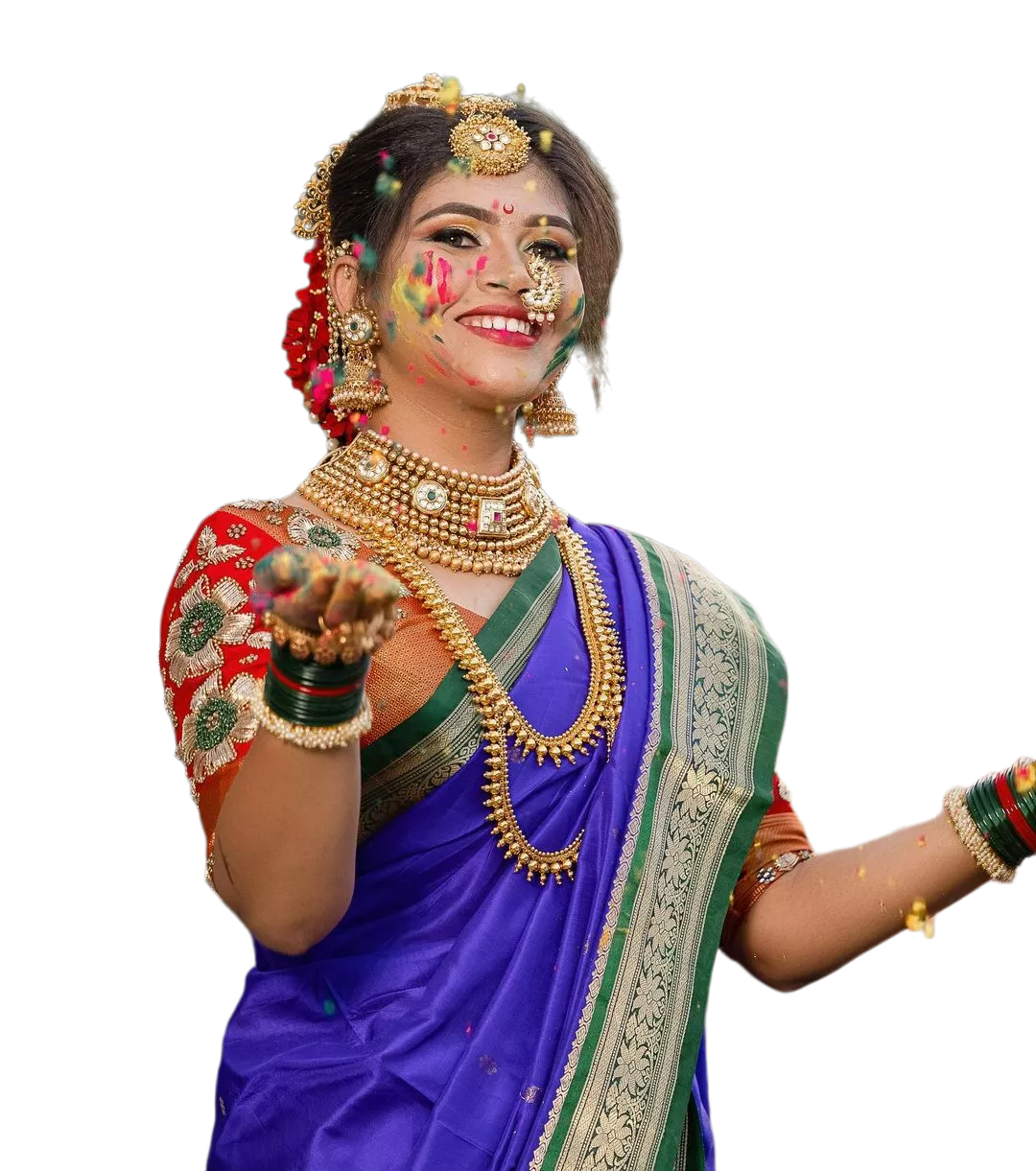 🔥 Girl In Blue Saree HD PNG Images Download | CBEditz