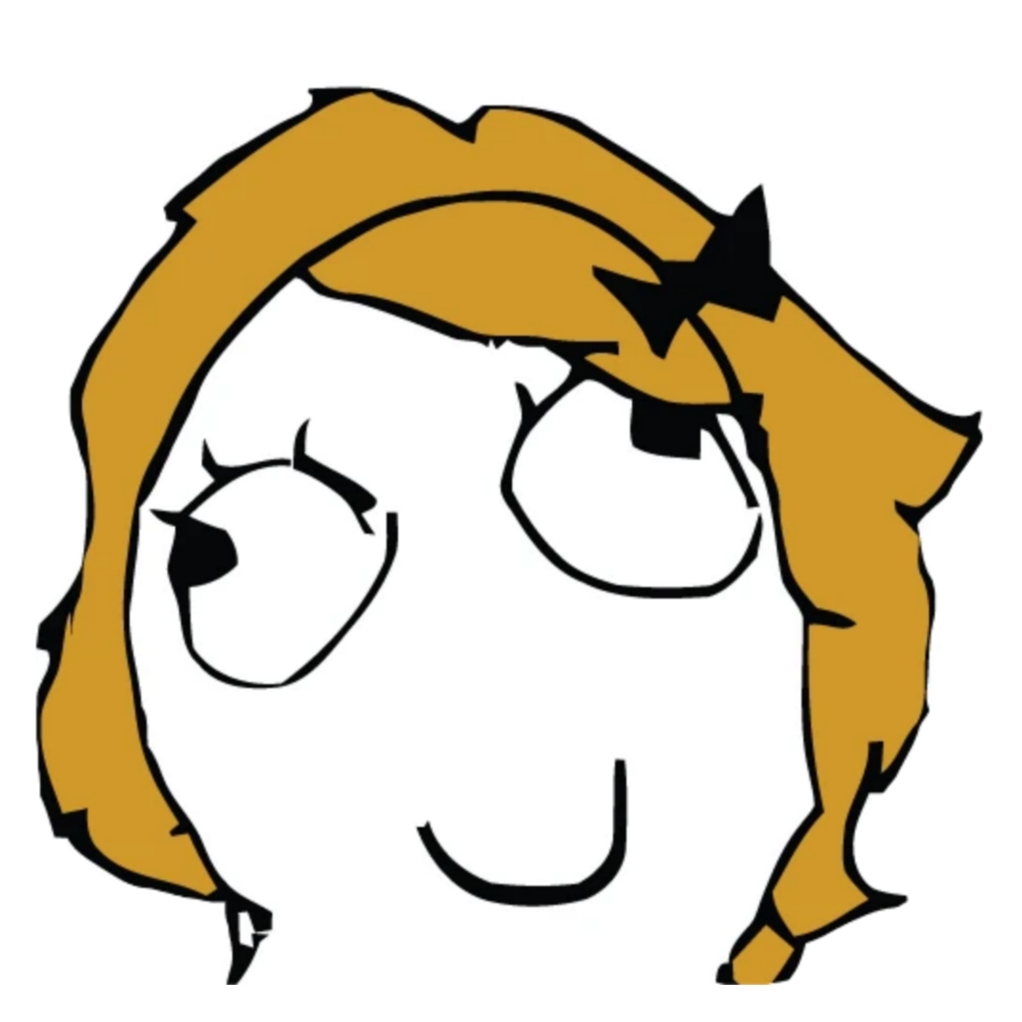 🔥 Girl Troll Face With Hair PNG Download | CBEditz