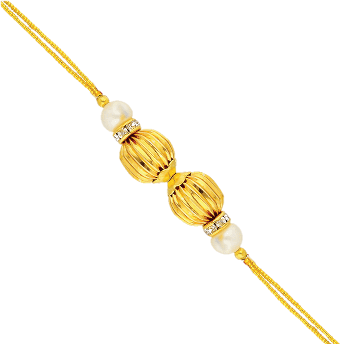 🔥 Gold Moti Transparent Rakhi PNG | CBEditz