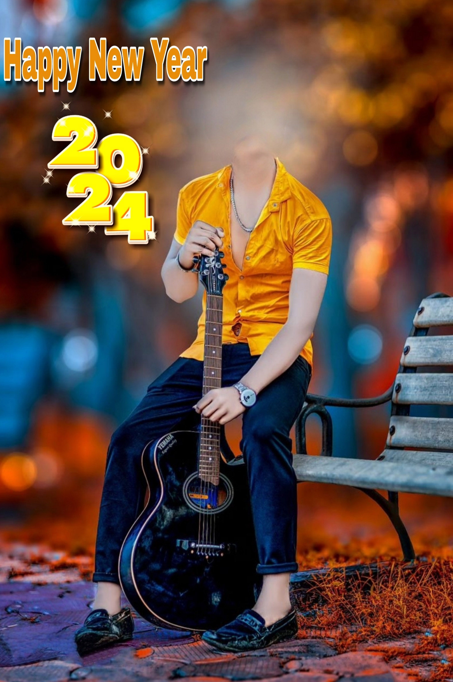 🔥 Happy New Year 2024 Background With Body Without Head | CBEditz