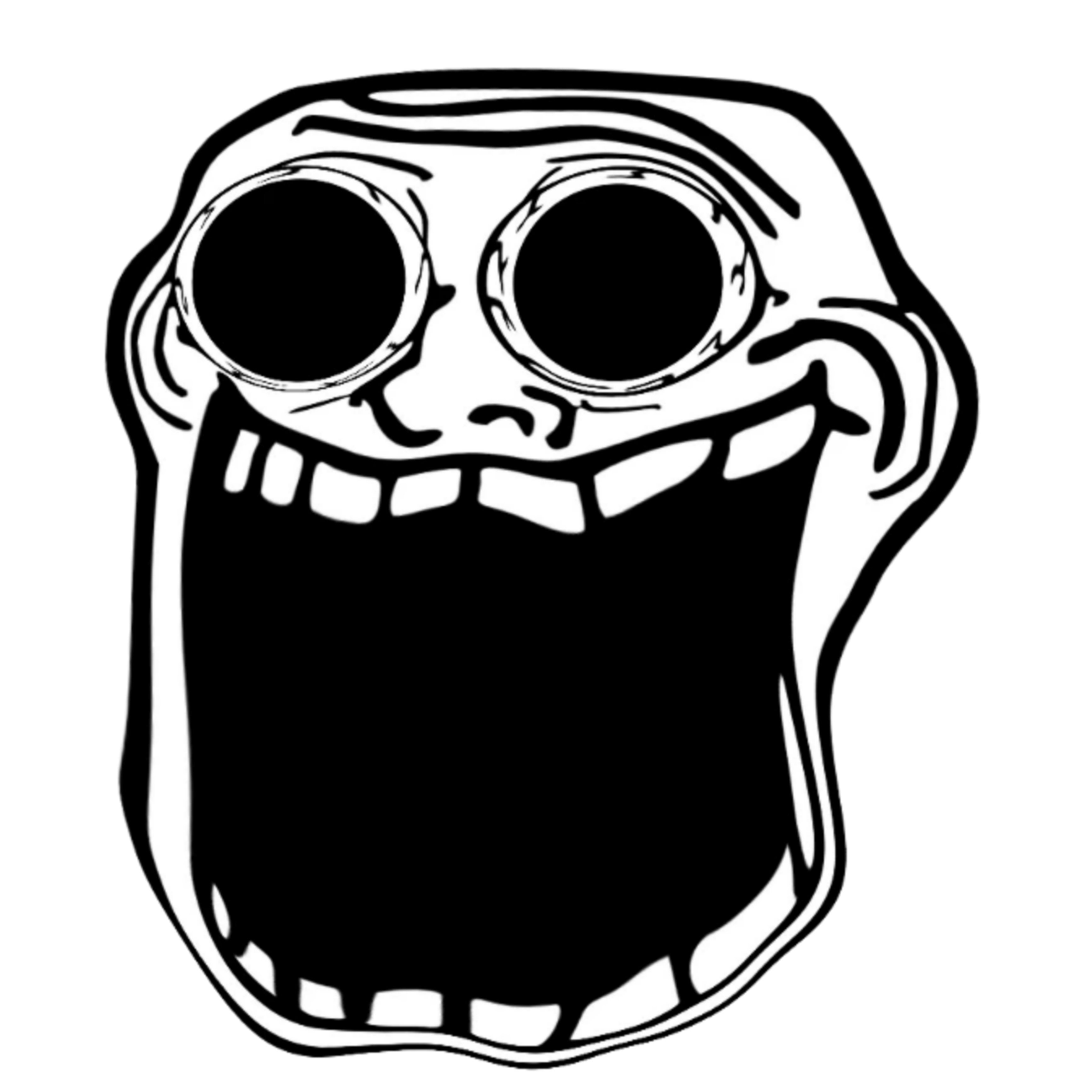🔥 Open Mouth Troll Face PNG Download | CBEditz