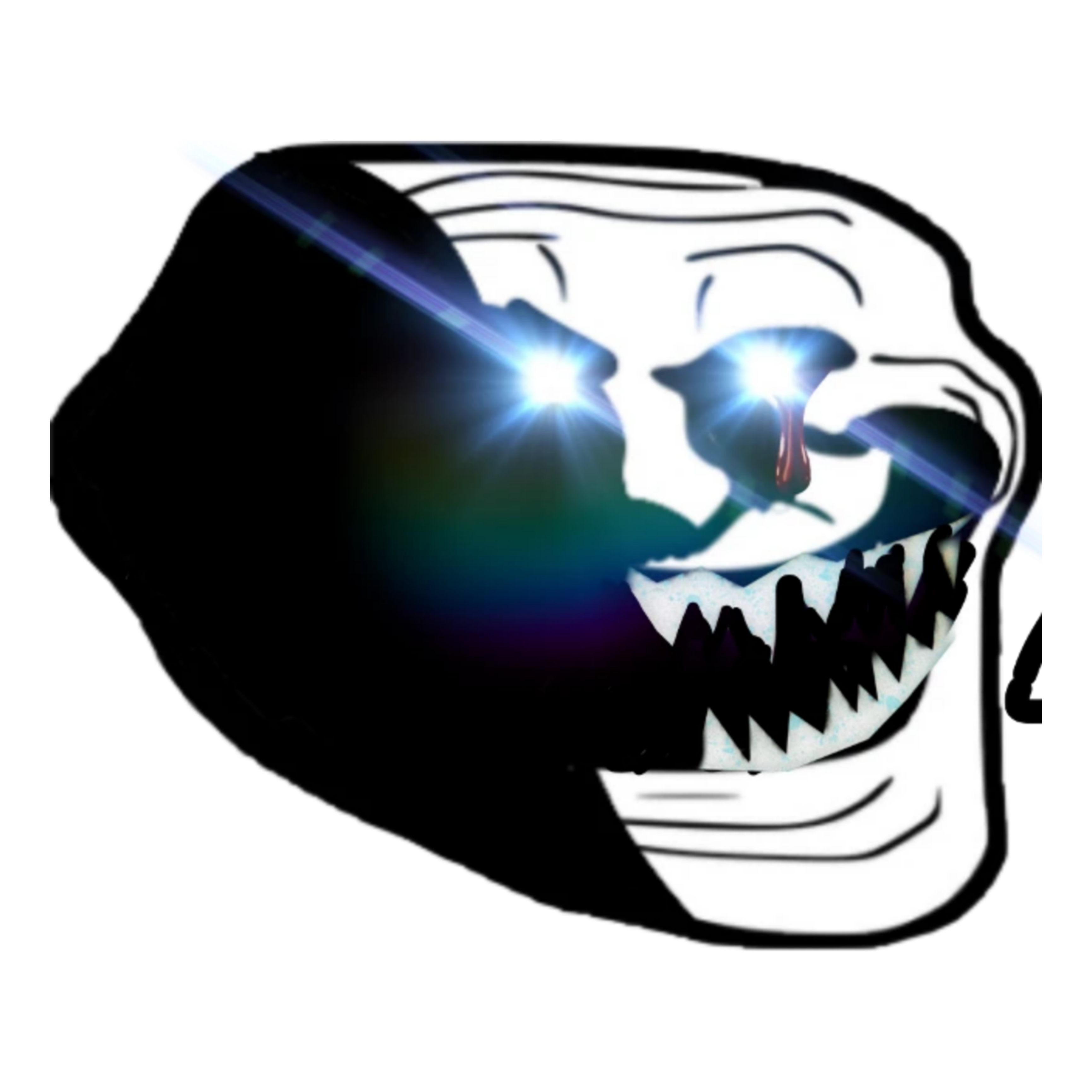 🔥 Troll Face Glowing Light From Eye HD PNG | CBEditz