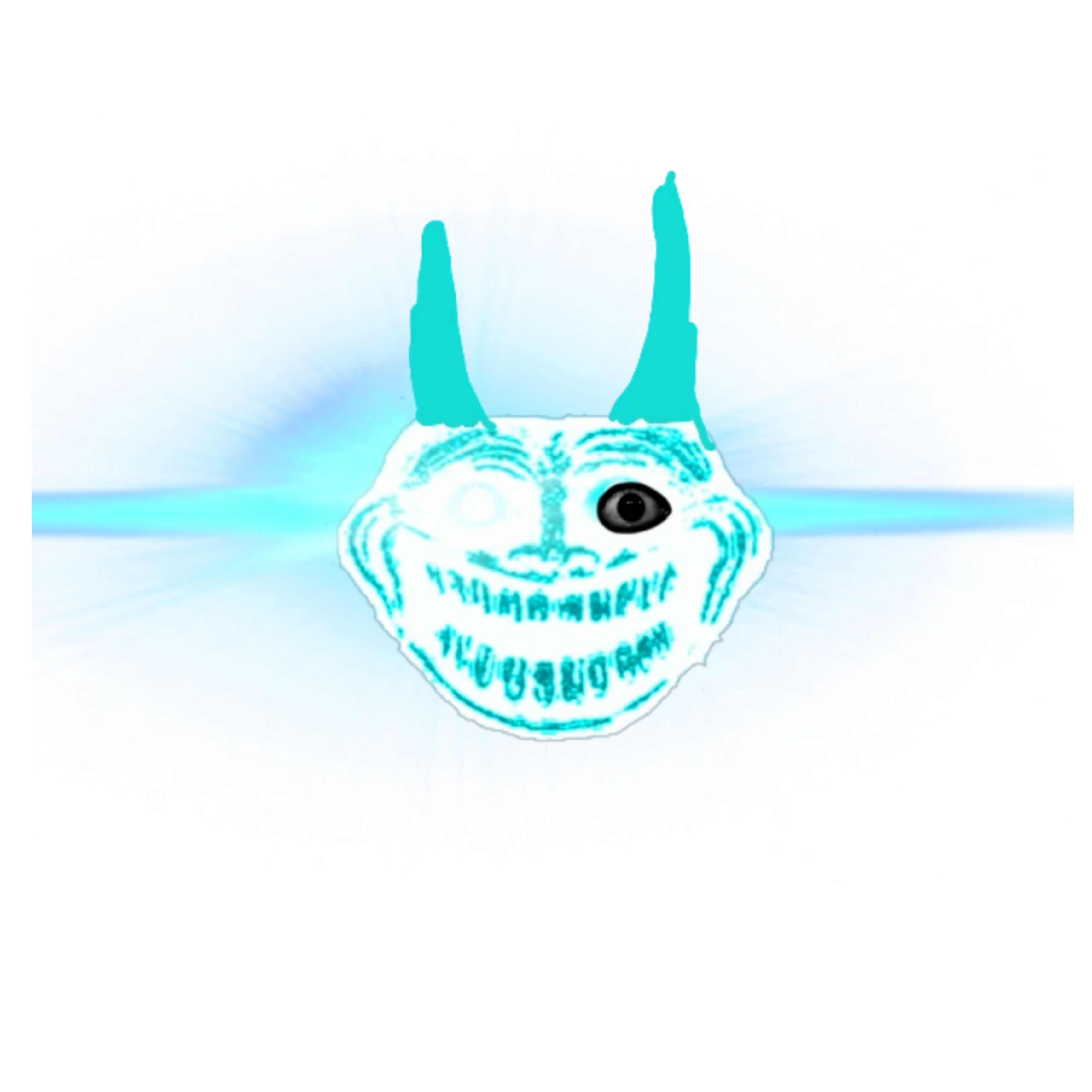 🔥 Troll Face Green Light Glowing HD PNG For Meme | CBEditz