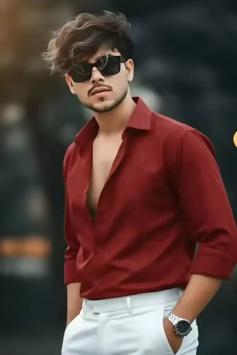 🔥 Gemini Stylish Boy With Red Shirt And Sunglasses Editing Prompt | CBEditz
