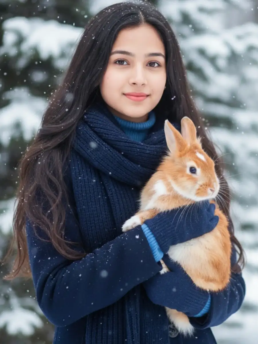 🔥 Gemini Winter Girl In ForestPhoto Editing Prompt | CBEditz