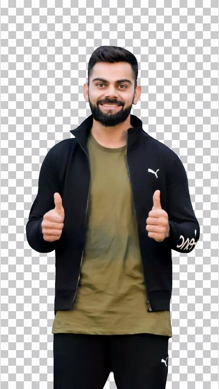🔥 Virat Kohli With A Beard And Mustache Holding Up His Middle Finger ...