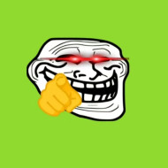 Green Troll Face Png